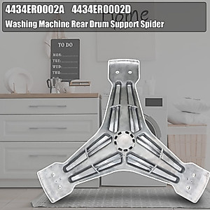 4434ER0002D 4434ER0002A Washer Spinner Support, Replacement for L-G Ken-more Washing Machine - Rear Drum Support Spider Replaces 4434ER0002B 4434ER0002E AP5592038