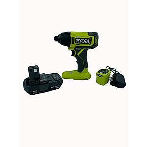 RYOBI 18V ONE+ Drill/Driver & Impact Driver Kit with 1.5 Ah Battery and Charger -PCL1105K1