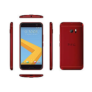 HTC 10 32GB GSM Unlocked LTE Quad-Core Android Phone w/ 12MP Camera - (International) Red