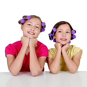 Amzpus 36 Pieces Foam Sponge Hair Rollers - Purple (2.8x0.98inch), Hair Styling Curlers for Hair