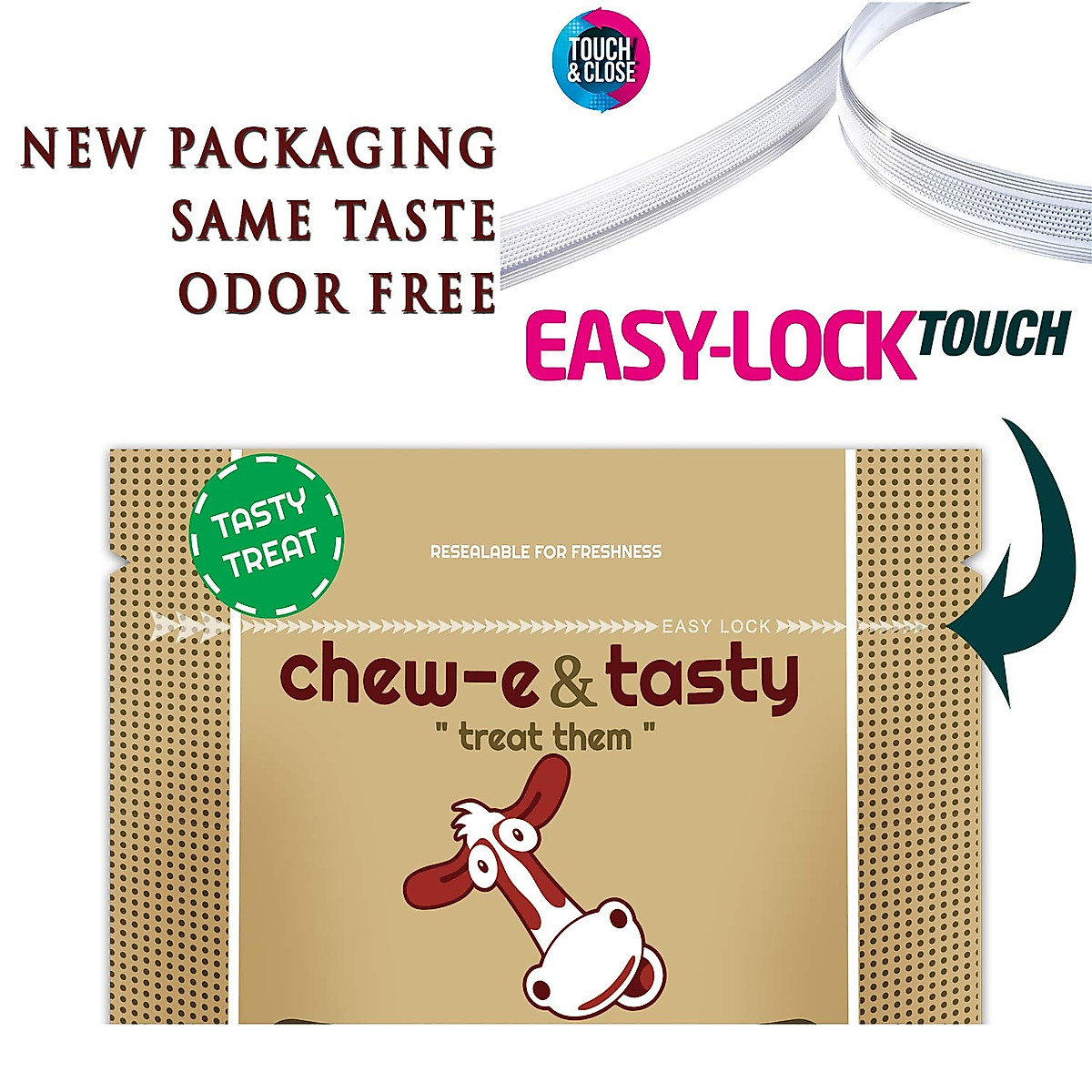 chew-e&tasty Bully Sticks 3-5 inch Various Shapes and Size - Odor Free 100% Beef Chews - Fully Digestible High Protein, Low Fat Dental Treats (8 OZ)