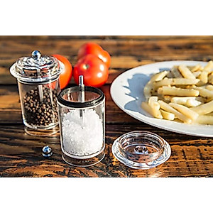 Cole & Mason H83001P Solo Clear Pepper Mill, Precision+, Acrylic, 114 mm, Single, Includes 1 x Pepper Grinder