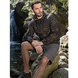 FREE SOLDIER Men's Lightweight Breathable Quick Dry Tactical Shorts Hiking Cargo Shorts Nylon Spandex(Gray 38Wx12L)