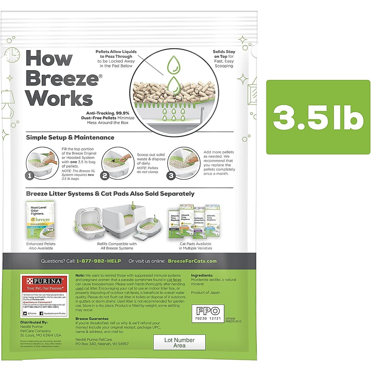 Purina Litter Tidy Cat Breeze Pellets, 3.5 lb