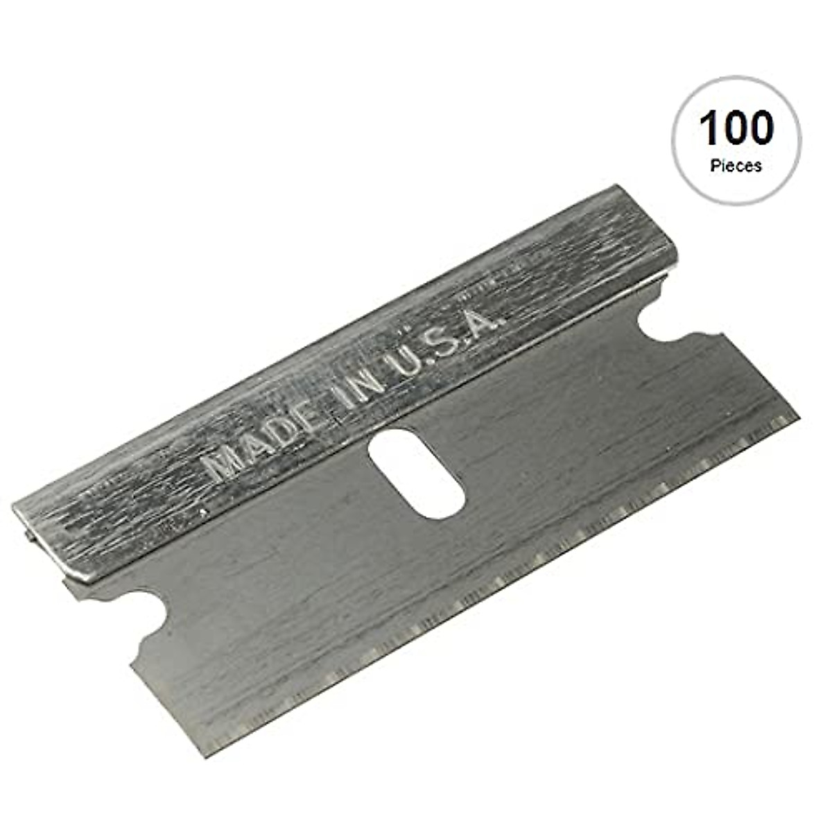 FitAll - 100 Pack Razor Blades-Replacement Razor Blades Single Edge, (100 pack Single Edge Razor Blades) Made in USA!!