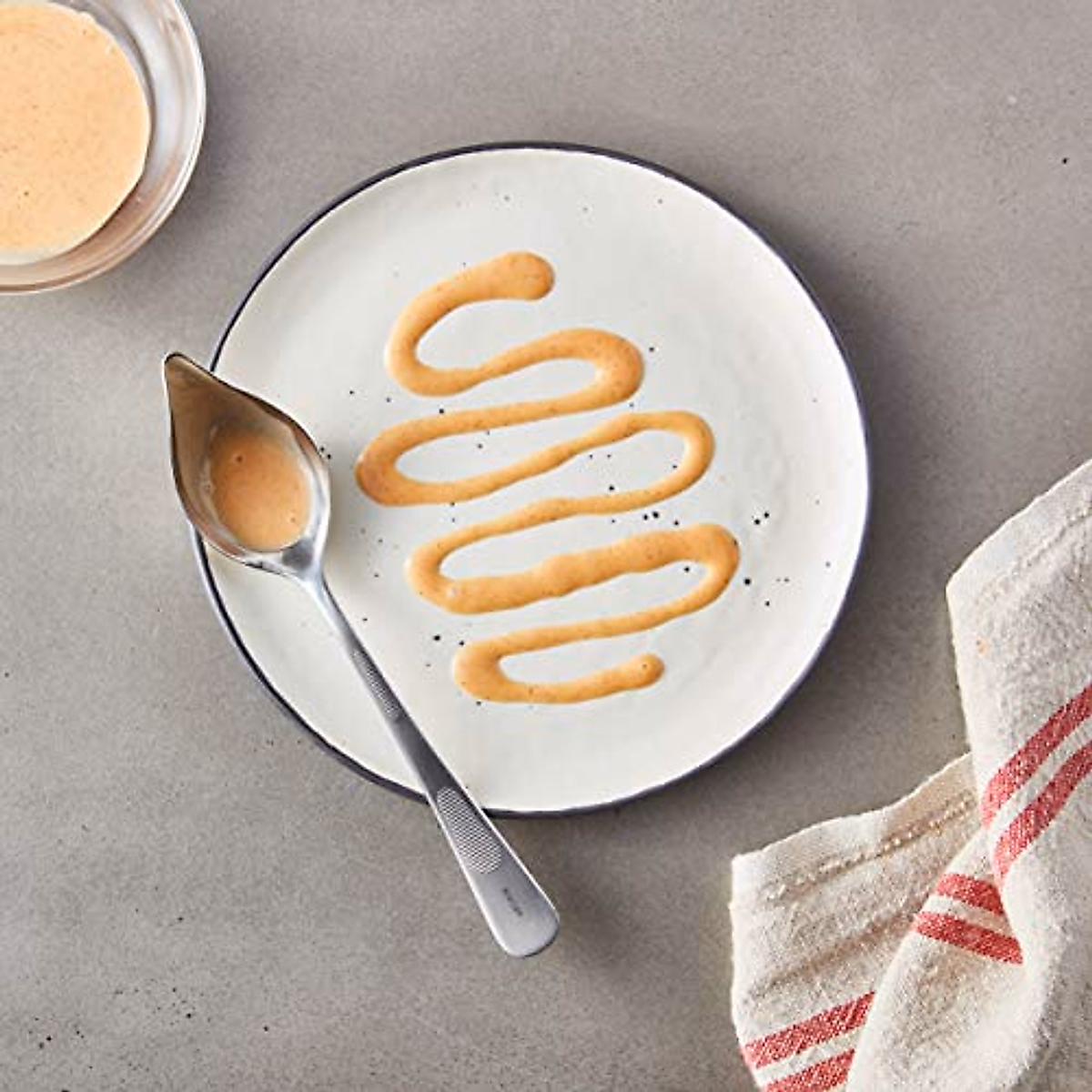 Mercer Culinary 18-8 Stainless Steel Saucier Spoon with Tapered Spout, 8-1/2 Inch