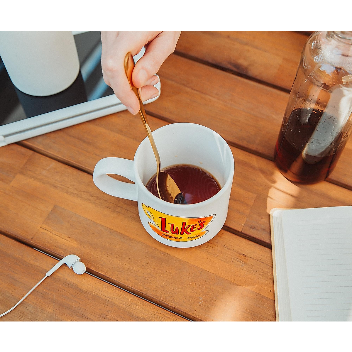 Gilmore Girls Luke's Diner Single Stackable Ceramic Mug | Coffee Cup For Espresso, Tea, Cocoa | Holds 13 Ounces