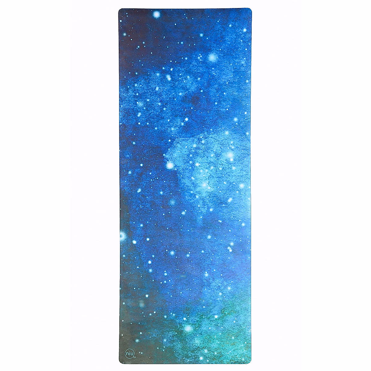 Premium Eco Yoga Mat Travel Interstellar by NIUME | Natural Rubber & Vegan Suede Microfiber - biodegradable, non-slip, grip that adjust to your practice | Profesional | Lightweight | Perfect for Hot Yoga, Bikram, Vinyasa, Pilates & Sweaty Workouts | 183 c