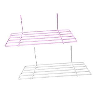 4 pcs Platform Sundeck Household Shelf Play Training Patio Interesting Portable Comfy Parrot Rectangular Toys Iron Wire Accessories B Playground Accessory Pen Metal Bird