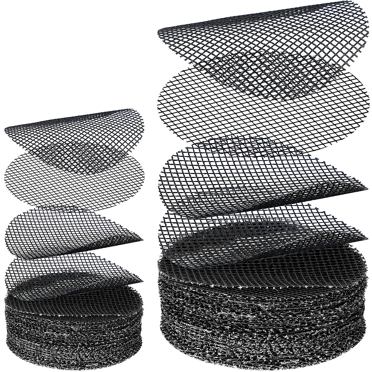 200 Pieces Round Mesh for Plant Pot Gardening Pad Plant Pot Hole Mesh Pad Bonsai Mesh Flower Pot Drainage Mesh Drainage Hole Screens Bonsai Pot Bottom Mat Mesh for Garden Prevent Soil Loss Anti