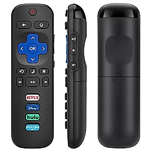LOUTOC Replacement RC280 RC282 Compatible with TCL-Roku-TV-Remote, Universal TV Remote for Roku Hisense, Onn, Sharp, Philips TVs with Netflix, Disney Hulu, Primevideo Buttons