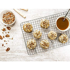 USA Pan Half Sheet Nonstick Roasting and Cooling Rack, Set of 2