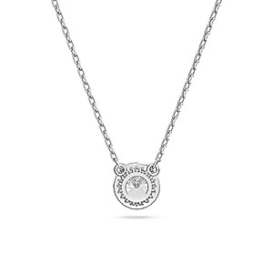 SWAROVSKI Constella Pendant Necklace with Clear Circle Cut Crystals on a Rhodium Finish Setting, Part of the Constella Collection