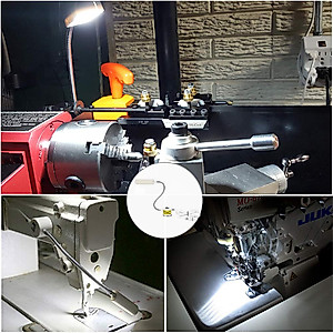 Amazing power Sewing Machine Light LED Flexible Gooseneck Work Lamp with Magnetic Mount Base for Workbench Lathe Drill Press