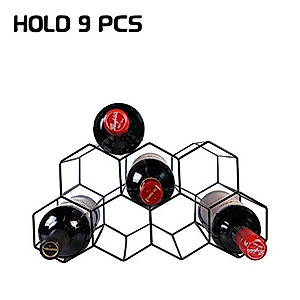 Wine Racks Countertop Wine Rack, Wine Bottle Holder, Small Wine Rack Freestanding Floor, Wine Holders Stands for Counter Wine Rack Cabinet, Wine Storage Racks, Metal Wine Rack Table Top Kitchen