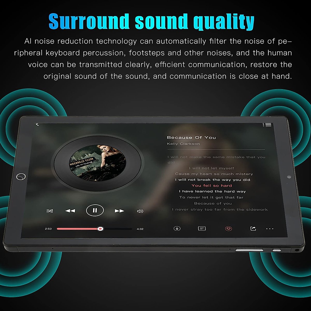 CUIFATI 10.1 in Tablet IPS 1080P, 6G RAM 128G ROM 11.0 Tablet, Learning Tablet with MT6753 Octa Core CPU, 2.4G 5G WiFi Calling Tablet, Dual Speakers/Dual Camera/Dual SIM