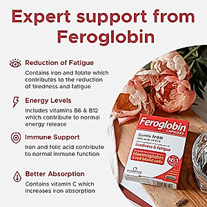 Feroglobin Vitabiotics Organic Vitamin and Mineral Capsules 30 Capsules