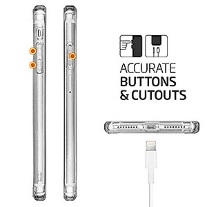 TENOC Phone Case Compatible for iPhone Xs Max, Clear Cases Slim Cute Soft TPU Cover Protective Bumper 6.5 Inch