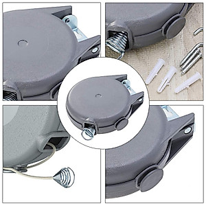 BESPORTBLE 12 String Foldable Portable Clothesline Adjustable The Material is abs Telescopic Clothing Single line Outdoor Foldable Clothing Rack Clothes Rail Extend Adjustable Clothes