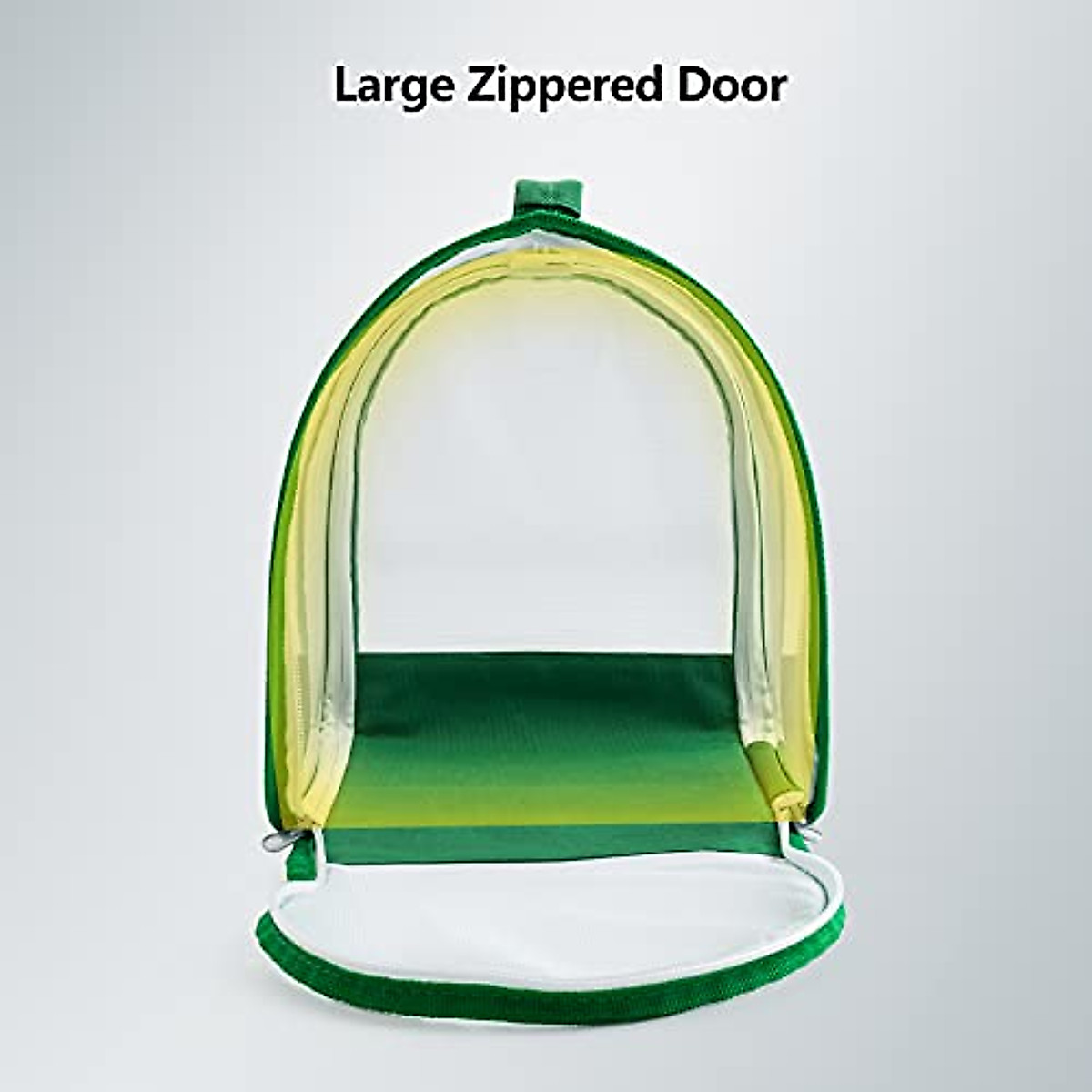 Small Butterfly Habitat, Insect Mesh Cage, Caterpillar Enclosure, Critter Cage, Bug Terrarium Portable Carry Handle Easy to Observe 8 x 8 x 8 Inches