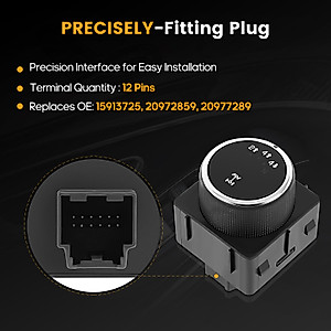 ROADFAR 4WD Wheel Drive Switch Fits 2008-2013 For Chevrolet Silverado & For GMC Sierra Series 15913725 20972859 20977289 25878426 1S12198 SW9278