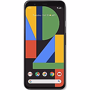 Google Pixel 4 XL (128GB, 6GB) 6.3" 90Hz OLED, IP68 Water Resistant, Snapdragon 855, Fully Unlocked (T-Mobile, Verizon, AT&T, GoogleFi) (w/Fast Wireless Charging Pad, Black) (Renewed)