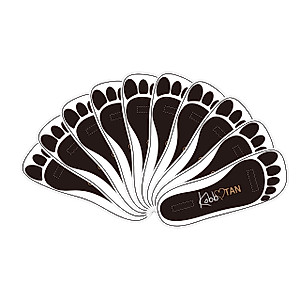 25 Pairs (50Feets) Spray Tanning Feet Pads Disposable Sunless Airbrush Tanning Tent Foot Protection