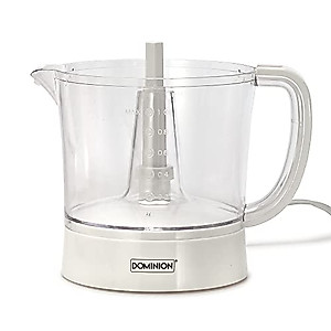 Dominion BPA-Free CitroMax Electric Citrus Juicer Extractor, Compact Volume Pulp Control, Oranges, Lemons, Limes, Grapefruits with Easy Pour Spout, 34oz, White