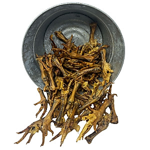 JACK'S PREMIUM Dehydrated Chicken Feet for Dogs- All Natural Dental Dog Chews Single Ingredient Chicken Treat Made in The USA (Chicken, 45 Count)