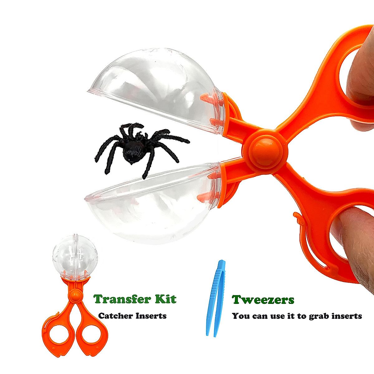 JTCJozz Bug Catcher Kit, Bug Collection Kit, Outdoor Nature Explorer Kit with Tweezers, Stickers, Science Educational Kit, Bug Observation Container for Boys and Girls