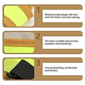TEHAUX Chicken Harness Hen, Hen Saddle Apron Pet Reflective Vest Chicken Clothes Poultry Feather Protection Pet Vest with Reflective Band for Chicken Duck Geese