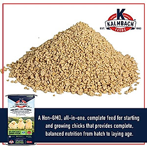 Kalmbach Feeds 18% Non-GMO Start Right Crumble Feed for Chicks, 50 lb Bag