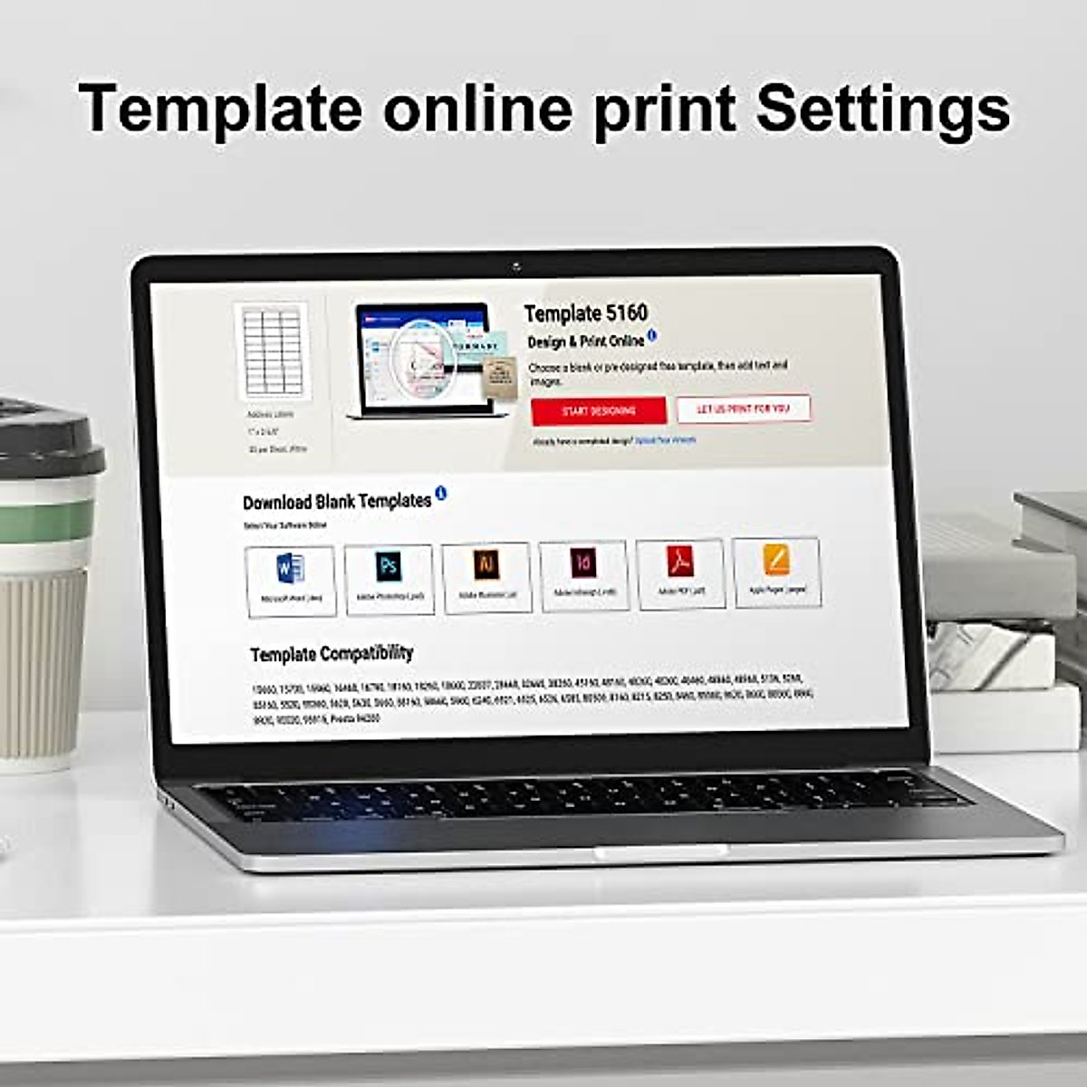 Methdic Address Labels 1" x 2-5/8" 900 Labels Sticker Paper for Laser/Ink Jet Printer Mailing Labels 8.5"×11" White 30 per Sheet
