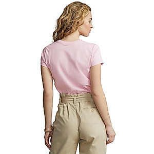 Polo Ralph Lauren Womens Crew Neck Jersey T-Shirt (X-Large, LitePink)