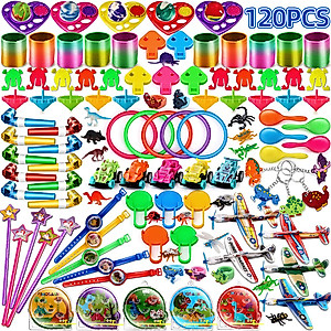 nicknack 120pcs Pinata Filler Toys Party Favor Assortment for Kids Birthday Prizes Box Toy for Classroom Rewards,Treasure Box Prizes,Carnival Prizes