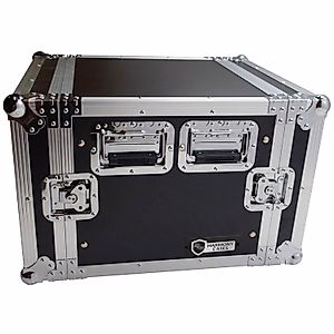 Harmony Audio HC8UAD DJ Flight Amp 8U Rack Space Road Travel Amplifier Case