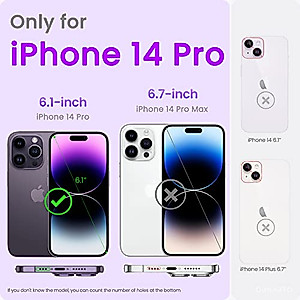 ORNARTO Compatible with iPhone 14 Pro Case 6.1, Slim Liquid Silicone 3 Layers Full Covered Soft Gel Rubber Phone Case Protective Cover with Microfiber Lining 6.1 inch-Pastel Lilac