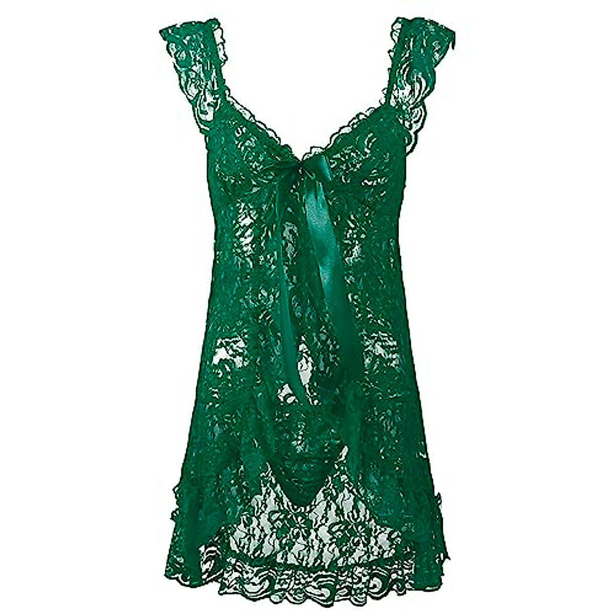 Gobehebe Plus Size Lingerie for Women Lace Sheer Bodysuit Lingerie Sets Camisole Pajamas Sleepwear Sexy Nightwear Sleepwear