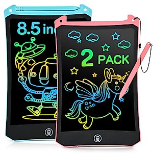 LCD Writing Tablet, 2 Pack Toddler Kids Toys, 8.5 Inch Coloring Books Drawing Pad, Travel Essentials Easter Basket Stuffers for Teens Kids, Toys Birthday Gifts for Girls Boys Age 3-8