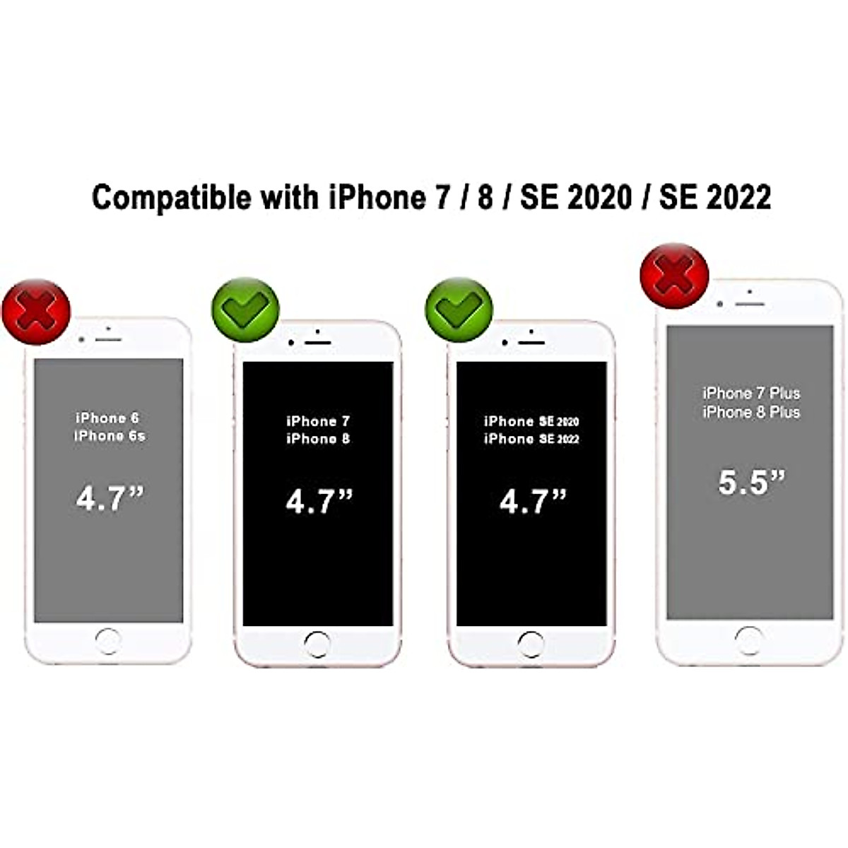 CellEver Ultra Durable Silicone Case for iPhone SE 2022/2020 iPhone 7/8 Military Grade Drop Protection [3 Layers] [Slim Fit] Lightweight Shockproof Cover, Soft Microfiber Lining 4.7 Inch, Fire Red