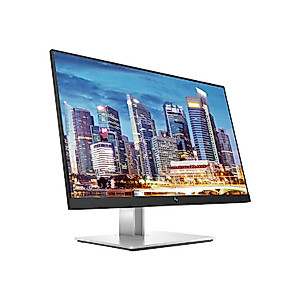 HP EliteDisplay E24q G4 24 Inch IPS LED Backlit Monitor 2-Pack Bundle with Fully Adjustable Desk Mount Monitor Stand