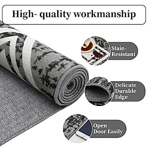 RUGSREAL Washable Area Rug 9x12 Large Moroccan Rug Geometric Modern Area Rug, Stain-Resistant Non Shedding Rug Living Room Bedroom Soft Accent Rug Farmhouse Office Home Decor,9x12