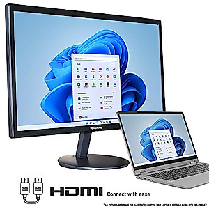 HAJAAN S240i 24 Inch Flat Screen Full HD Widescreen IPS LED Monitor (HDMI and VGA) 1920X1080 Resolution at 75Hz 5ms Response Time