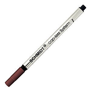 SCHMIDT 8127 Long Capless Rollerball Refill Medium Point 0.7mm, Black, 2 Pack Blister (SC58127)