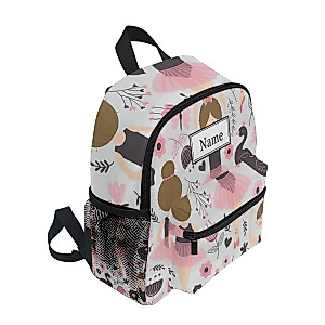 SUABO Custom Ballet Girl Toddler Backpack for Boy Girl Pink Preschool Bag for Children Personalized Kid's Name Bookbag