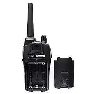Midland Two-Way Radio - with External Magnetic Mount Antenna & GXT1000 Radio - Long Range Walkie Talkies (Black/Silver, Pair Pack)