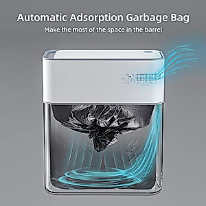 MOPALL Small Bathroom Trash Cans with Lids