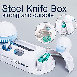 Circle Cutter Compass Circular Cutter for Cardstocks Craft Cutting Tools, Rotary Paper Cutter Trimmer Scrapbooking