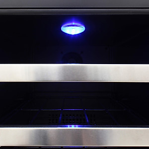 Vinotemp 28-Bottle Dual-Zone Wine Cooler (Stainless)