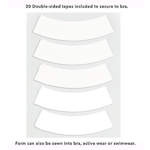 Braza - Foam Mastectomy Breast Form Prosthesis Bra Insert Pads for Swimwear - Size 5